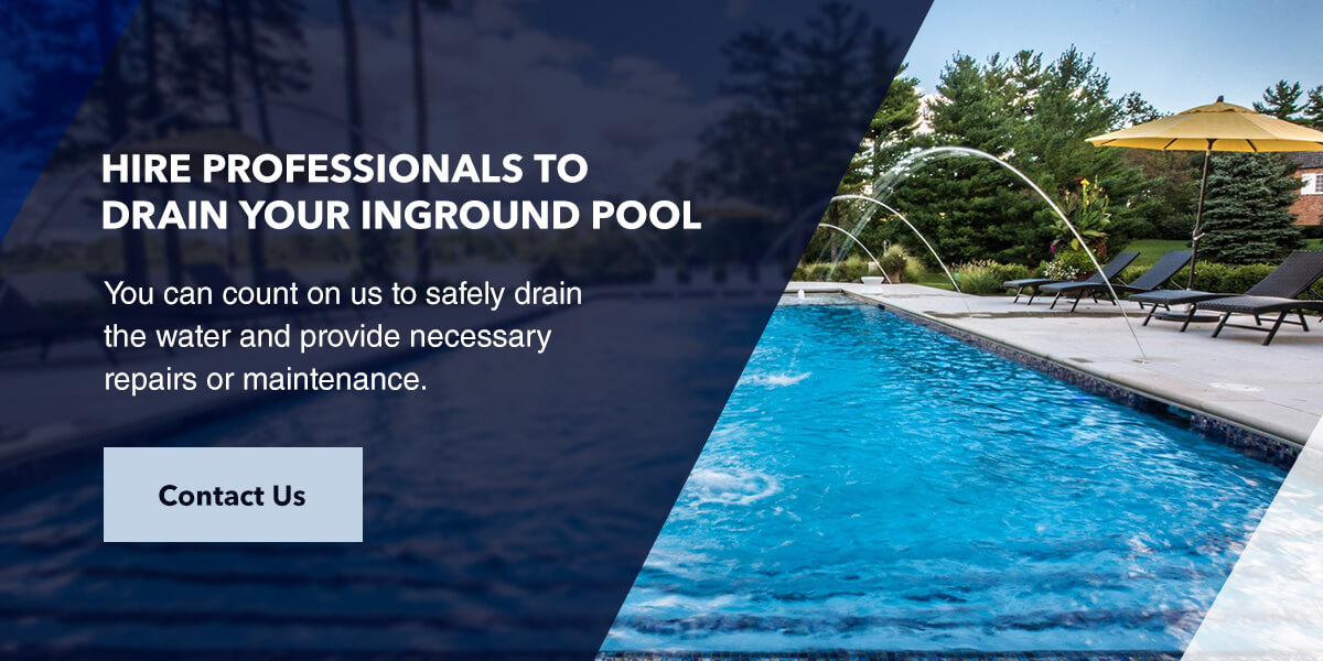 Draining Inground Pool - Lotus Pools